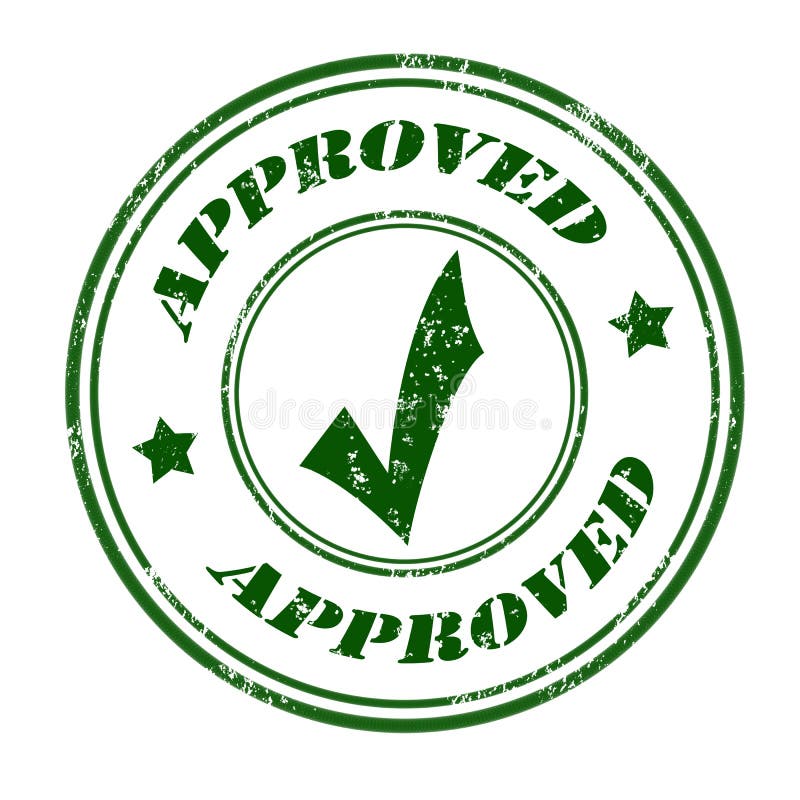 Sello aprobado vector ilustración del vector. Ilustración de arte ...