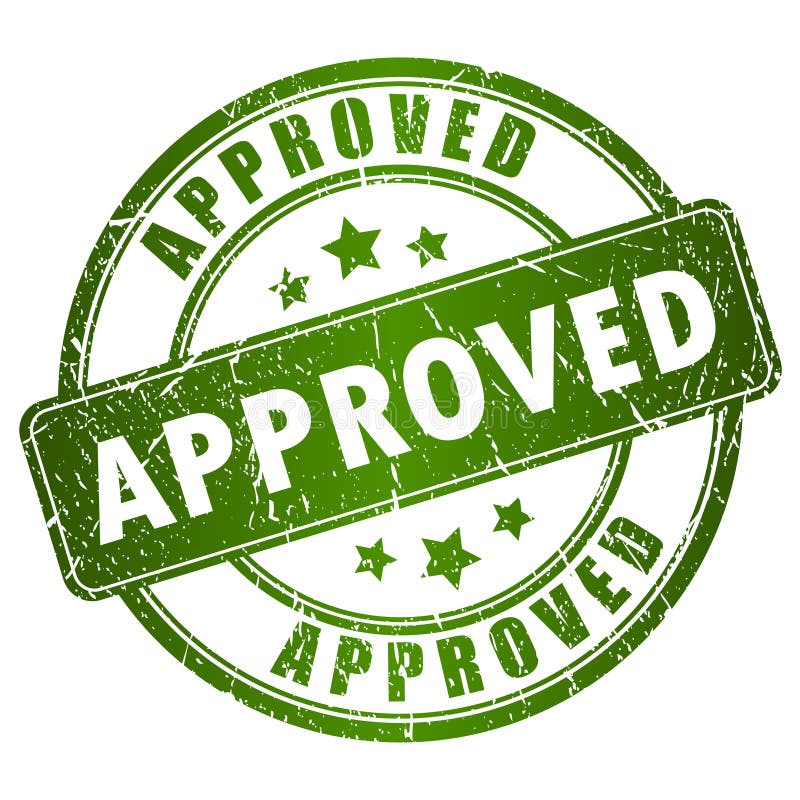 Sello aprobado stock de ilustración. Ilustración de probado - 13315210
