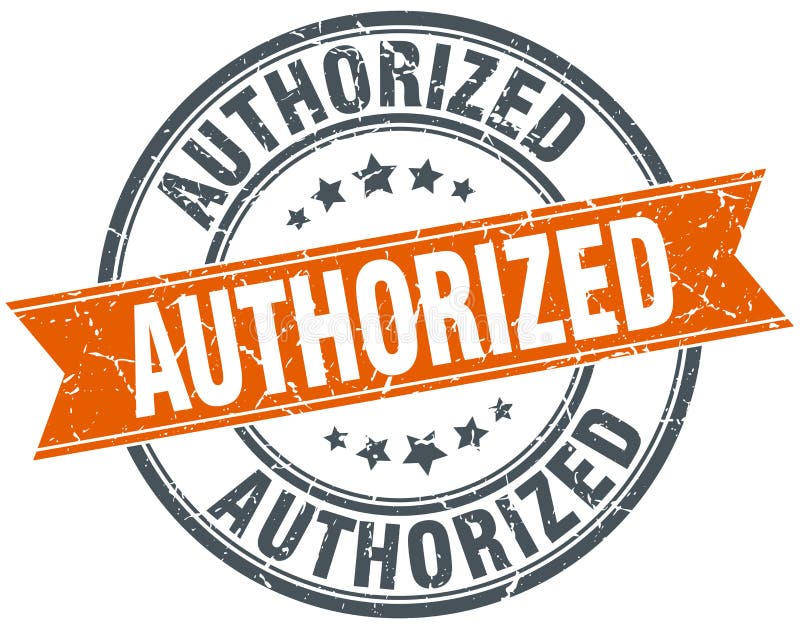 Sello autorizado ilustración del vector. Ilustración de cinta - 120321791