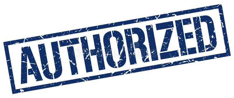 Sello autorizado ilustración del vector. Ilustración de blanco - 122104777