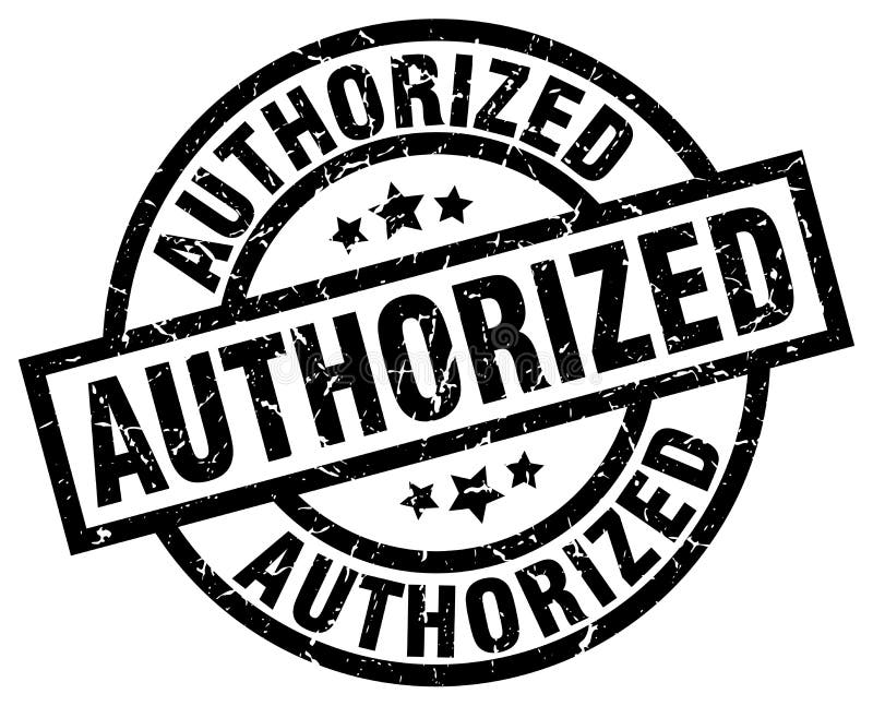 Sello autorizado ilustración del vector. Ilustración de aislado - 122295793