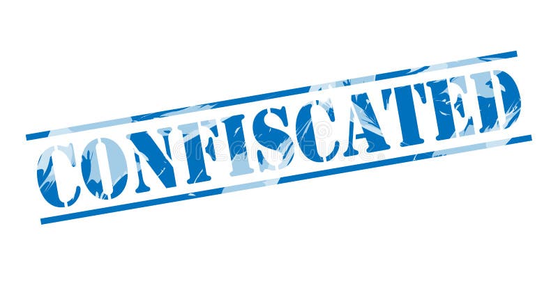 Confiscado stock de ilustración. Ilustración de agarre - 92048928
