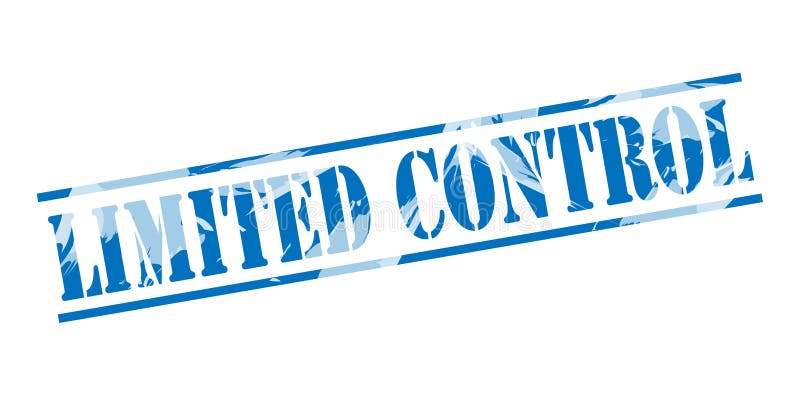 Sello Azul Del Control Limitado Stock de ilustración - Ilustración de ...