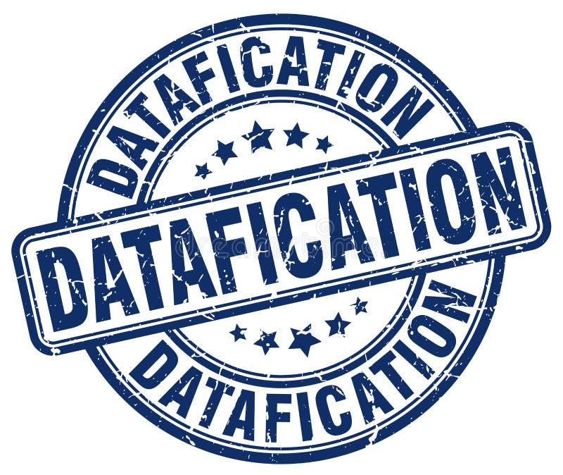 Sello Azul Del Datafication Ilustración del Vector - Ilustración de ...