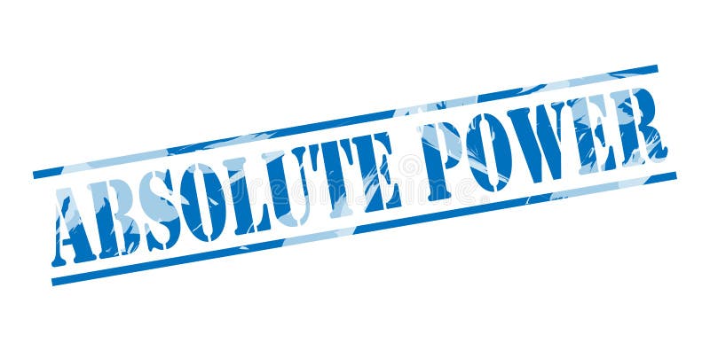 Sello Azul Del Poder Absoluto Stock de ilustración - Ilustración de ...