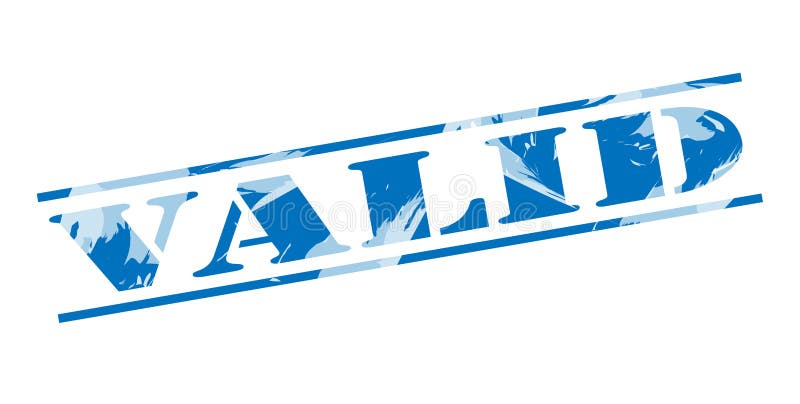 Sello válido stock de ilustración. Ilustración de bandera - 73707048