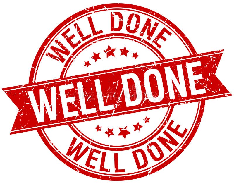 Sello bien hecho ilustración del vector. Ilustración de blanco - 120832032