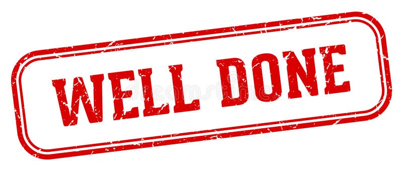 Sello Bien Hecho. Marca Rectangular De Fondo Blanco Bien Hecho ...