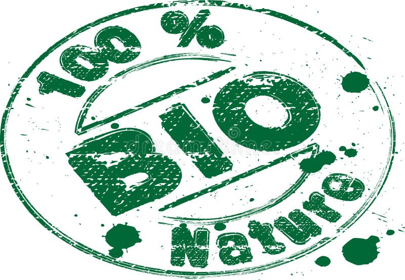 Sello bio ilustración del vector. Ilustración de bandera - 158099764