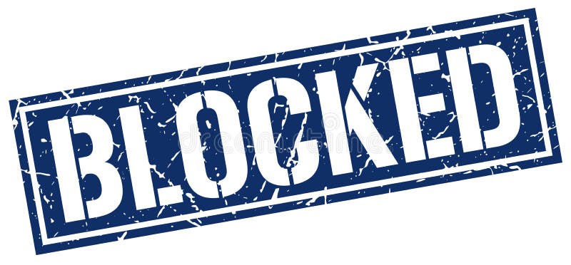 Conjunto De Signos Aislado Cuadrado Bloqueado. Sello Bloqueado ...