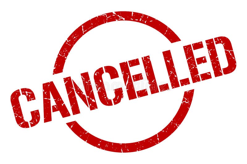 Sello cancelado ilustración del vector. Ilustración de redondo - 136953098