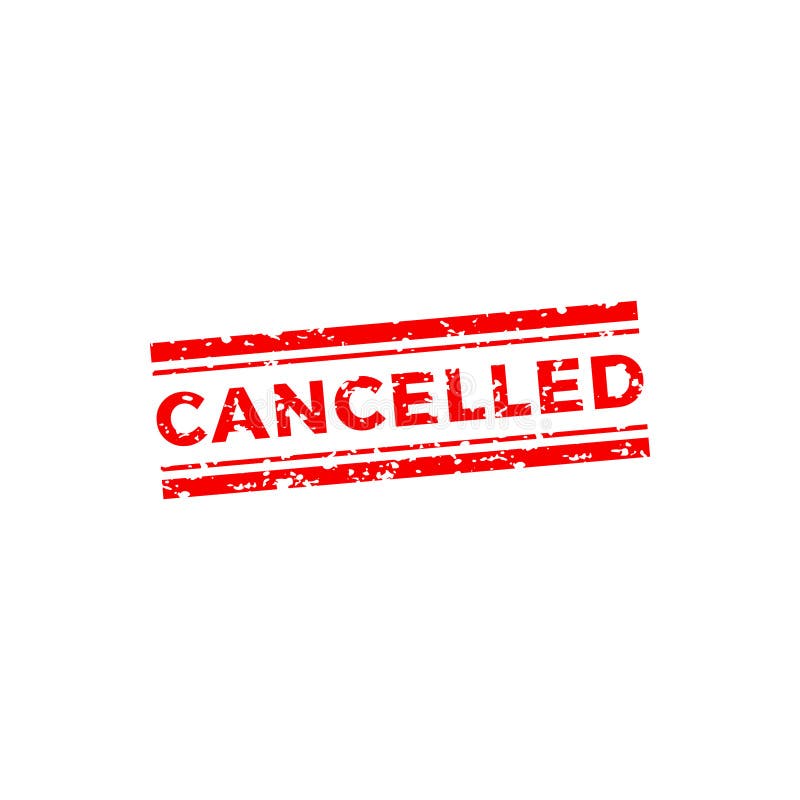 Sello cancelado ilustración del vector. Ilustración de aislado - 100503241