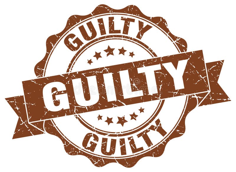 Sello culpable sello ilustración del vector. Ilustración de caucho ...