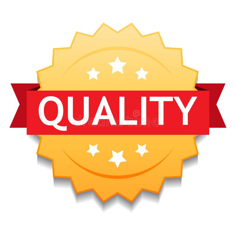 Sello de calidad ilustración del vector. Ilustración de cartas - 132731098