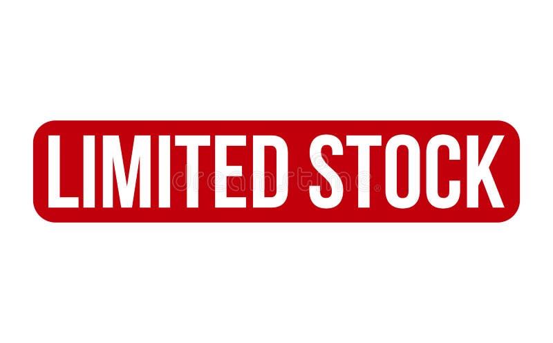 Sello De Caucho De Reserva Limitada. Rojo Material Limitado Caucho ...