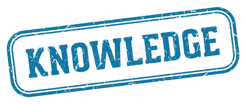 Sello De Conocimiento. Conocer El Sello Rectangular En Fondo Blanco ...