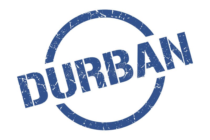 Sello De Durban Signo Aislado Redondo De Durban Ilustración del Vector ...