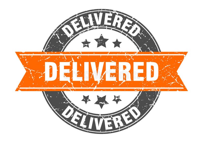 Sello De Entrega. Signo De Redondeo De Fondo Entregado. Ilustración del ...