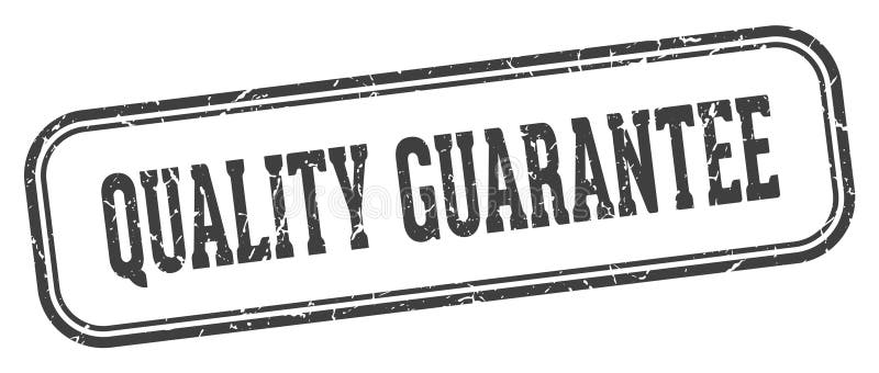 Sello De Garantía De Calidad. Garantía De Calidad Marca Rectangular En ...