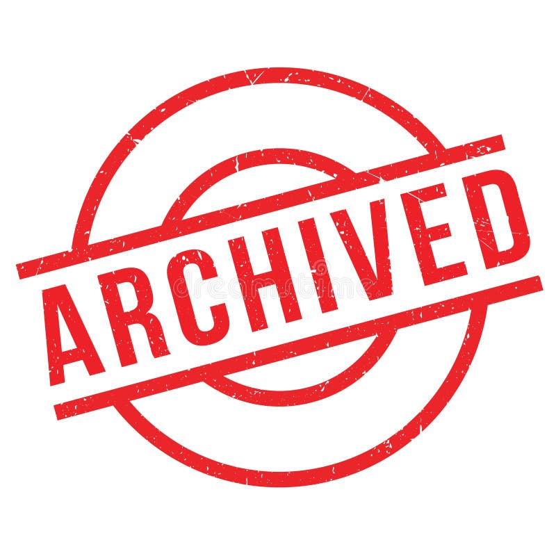Sello de goma archivado ilustración del vector. Ilustración de tinta ...
