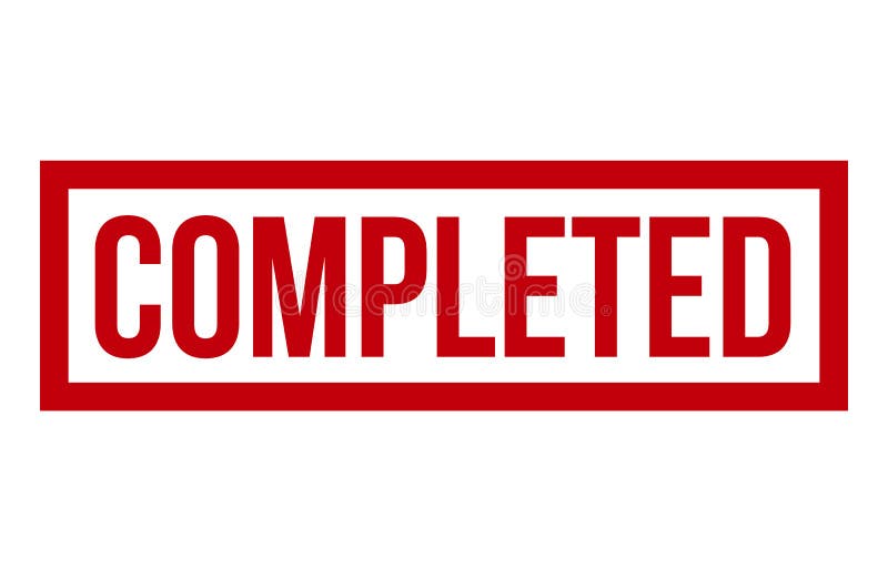 Sello De Goma Completado Sello De Sello Completado - Vector Ilustración ...