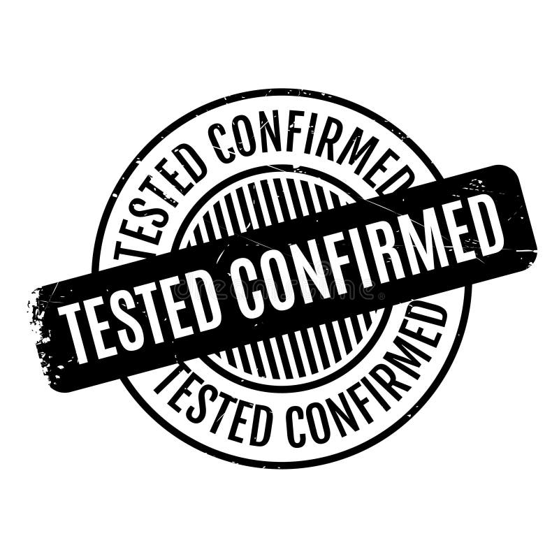 Sello De Goma Confirmado Probado Stock de ilustración - Ilustración de ...