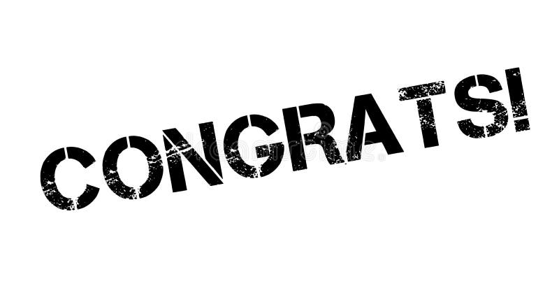 Sello de goma de Congrats ilustración del vector. Ilustración de caucho ...