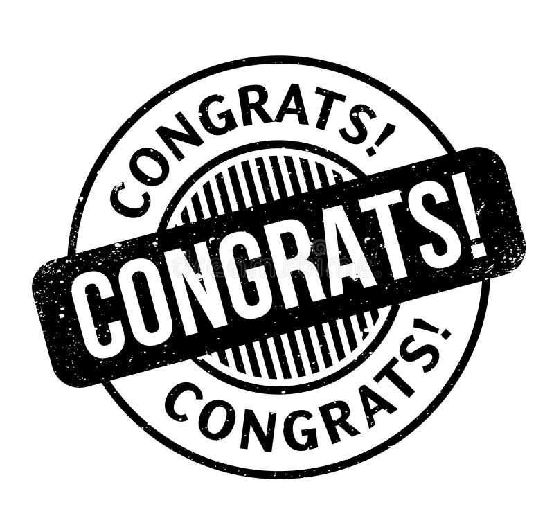 Sello de goma de Congrats ilustración del vector. Ilustración de ...