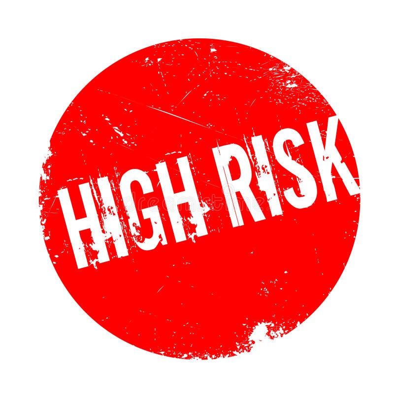 Sello Tipográfico De Alto Riesgo Ilustración del Vector - Ilustración ...