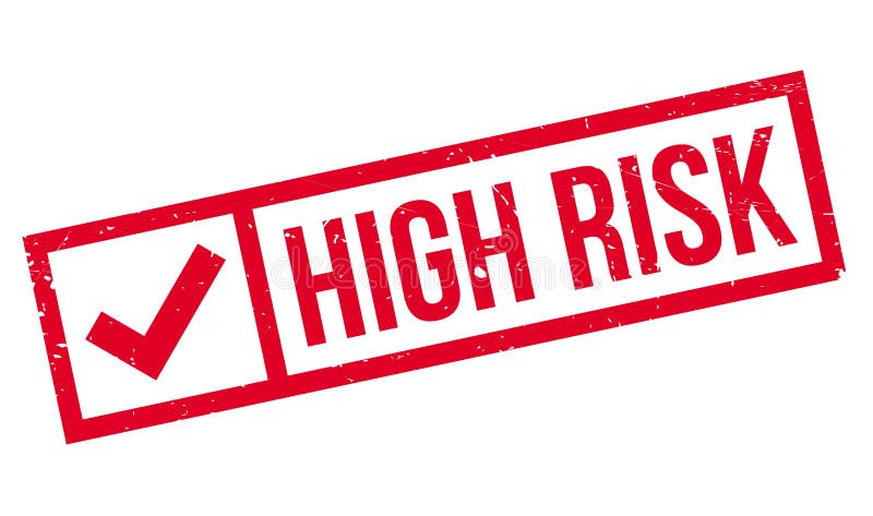 Sello De Goma De Alto Riesgo Stock de ilustración - Ilustración de alto ...