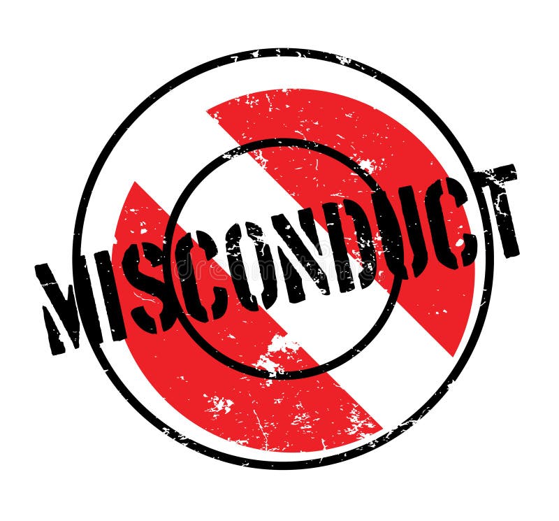 Sello De Goma De La Mala Conducta Ilustración del Vector - Ilustración ...