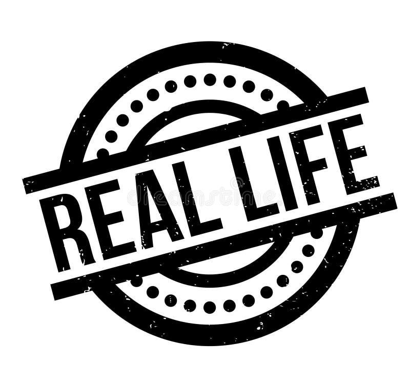 Sello De Goma De La Vida Real Ilustración del Vector - Ilustración de ...