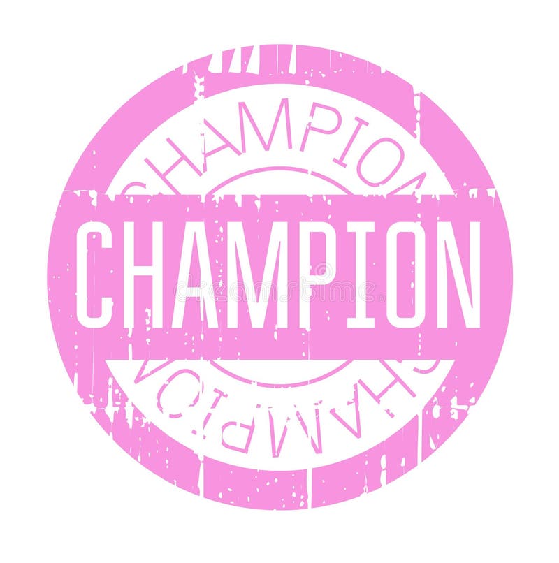 Sello de goma del campeón ilustración del vector. Ilustración de ...