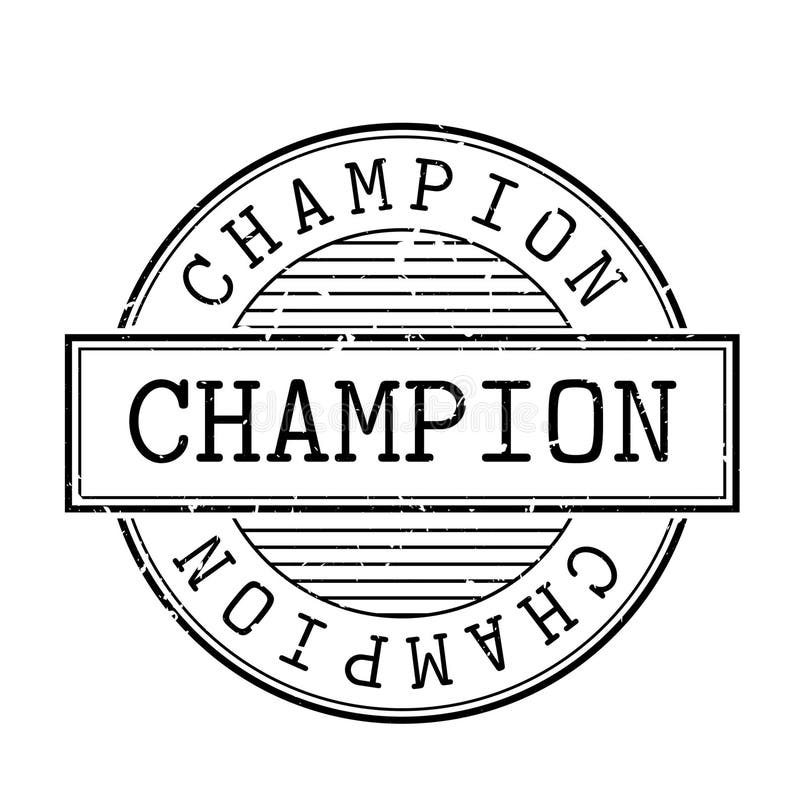 Sello de goma del campeón ilustración del vector. Ilustración de ...
