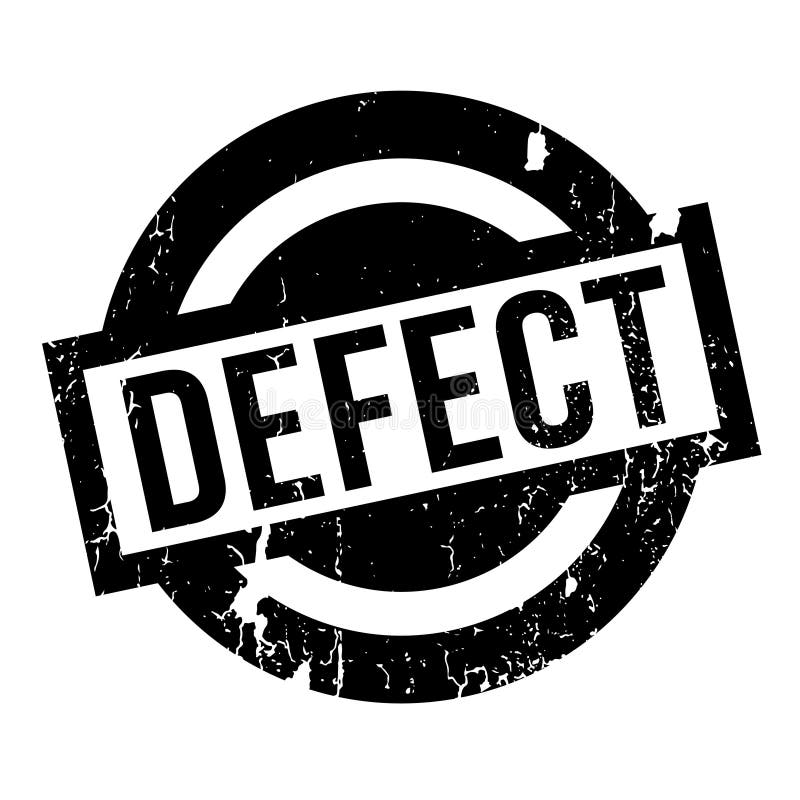 Sello de goma del defecto ilustración del vector. Ilustración de riesgo ...