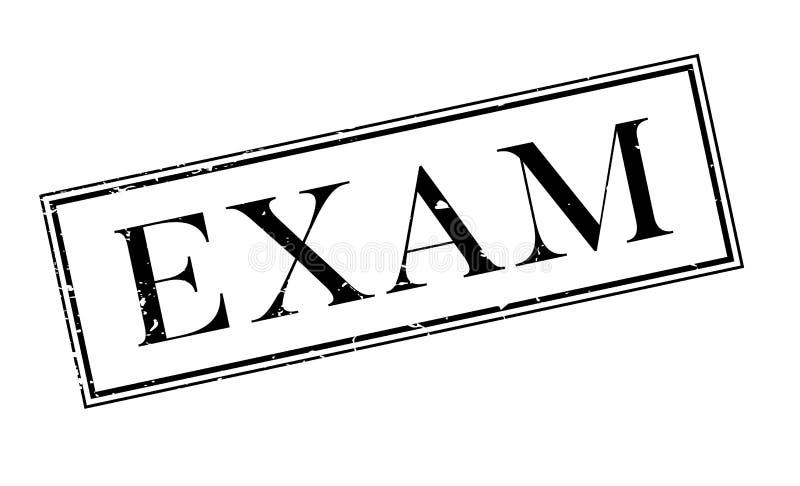 Sello de goma del examen ilustración del vector. Ilustración de ...