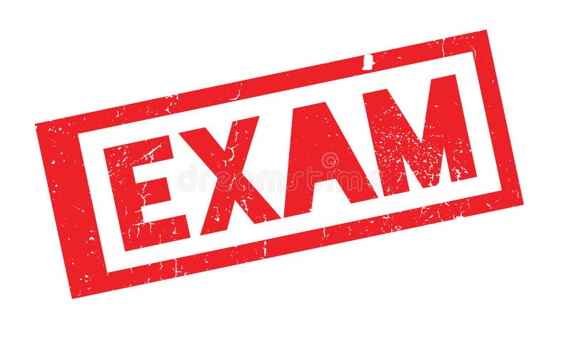 Sello de goma del examen ilustración del vector. Ilustración de ...