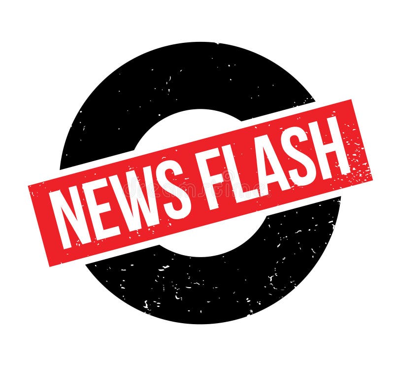 Sello De Goma Del Flash De Noticias Ilustración del Vector ...