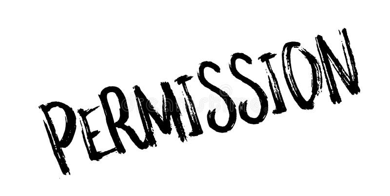 Sello de goma del permiso ilustración del vector. Ilustración de ...
