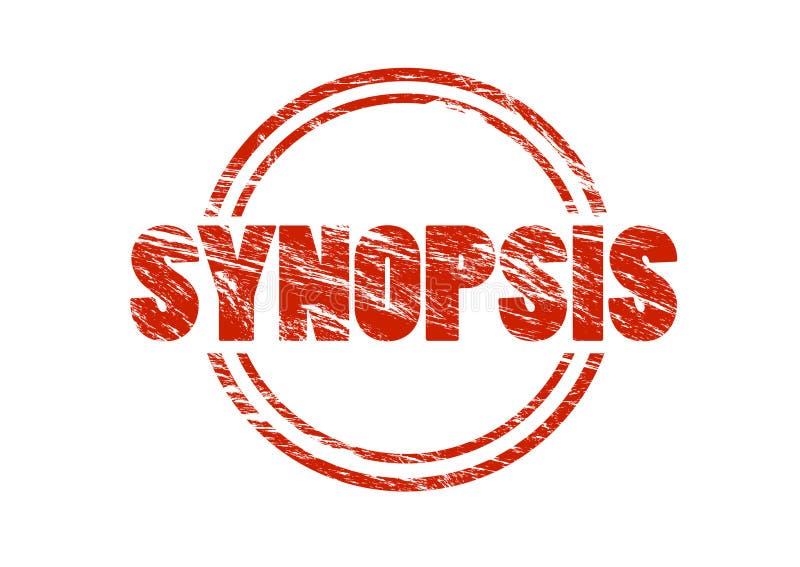 Sello De Goma Del Rojo De La Sinopsis Stock de ilustración ...