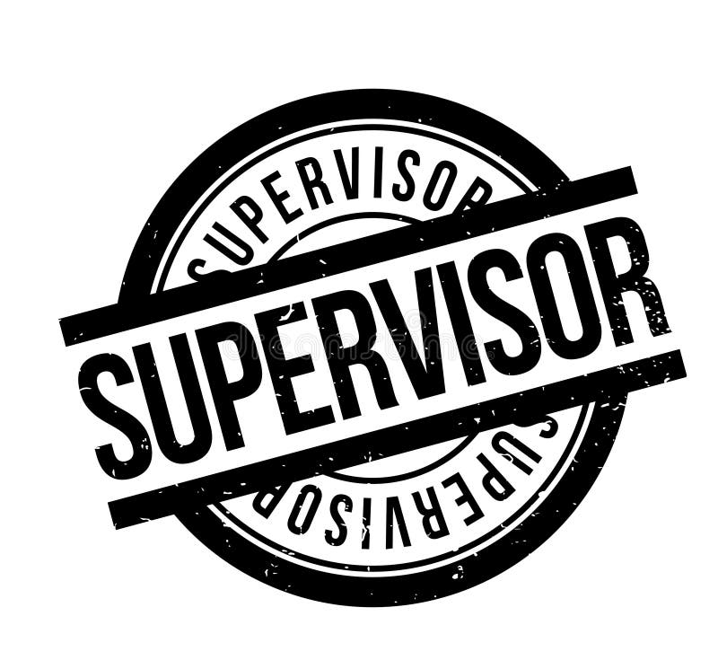 Sello De Goma Del Supervisor Ilustración del Vector - Ilustración de ...
