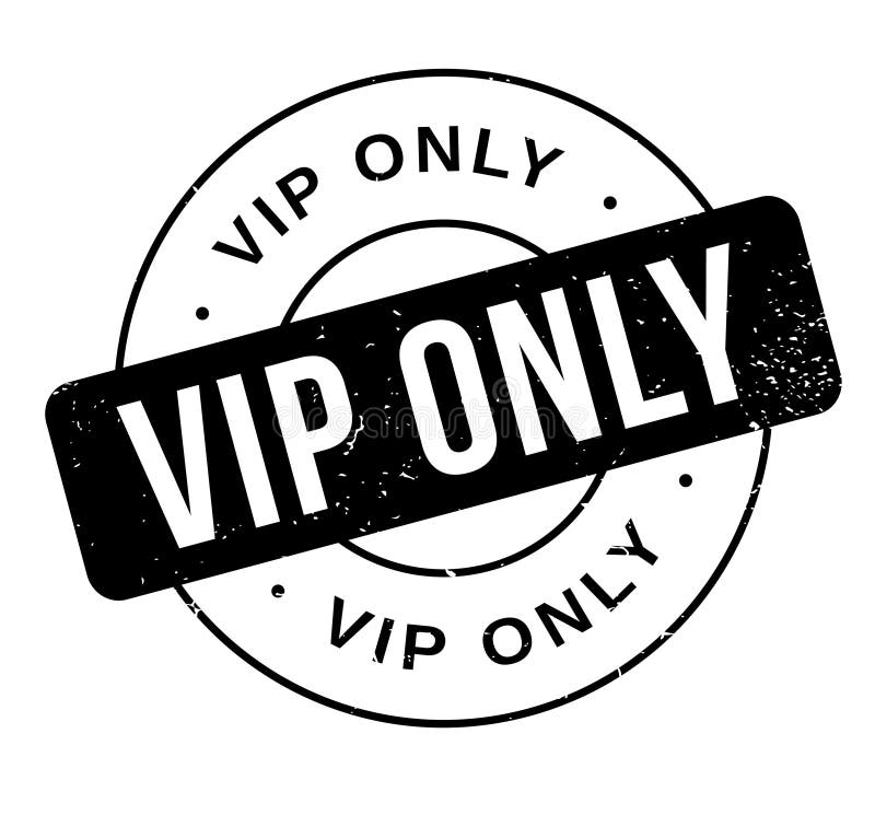 Sello De Goma Del Vip Solamente Ilustración del Vector - Ilustración de ...