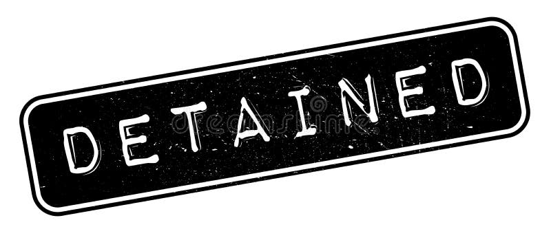Sello de goma detenido ilustración del vector. Ilustración de detenido ...