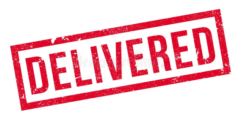 Sello de goma entregado ilustración del vector. Ilustración de ...