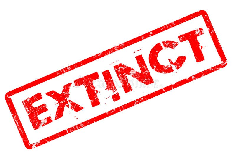 Sello De Goma Extinguida Sobre Fondo Blanco Stock de ilustración ...