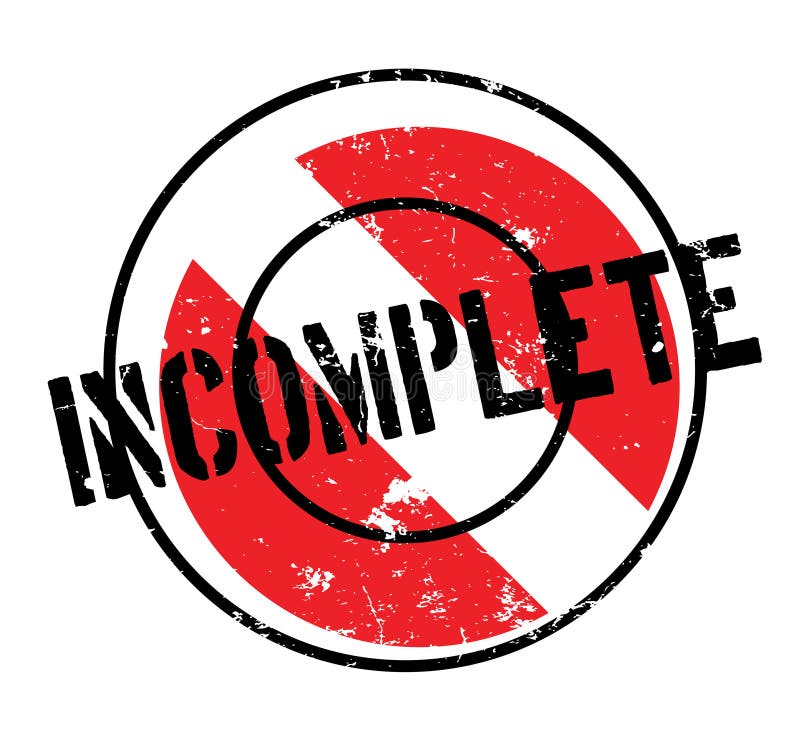 Sello de goma incompleto stock de ilustración. Ilustración de duro ...