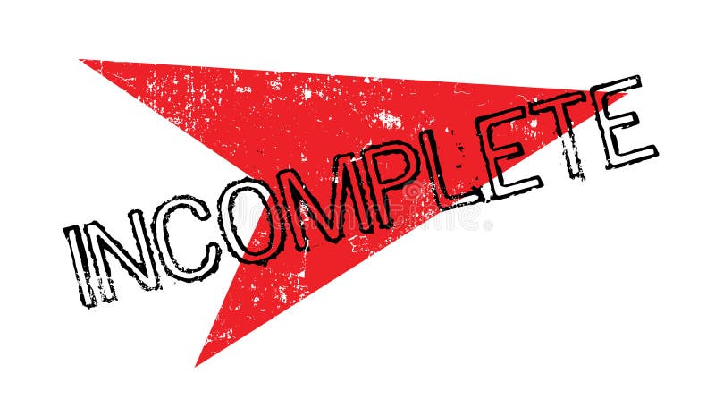 Sello de goma incompleto ilustración del vector. Ilustración de ...