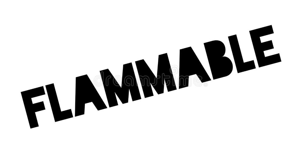 Sello de goma inflamable ilustración del vector. Ilustración de ...