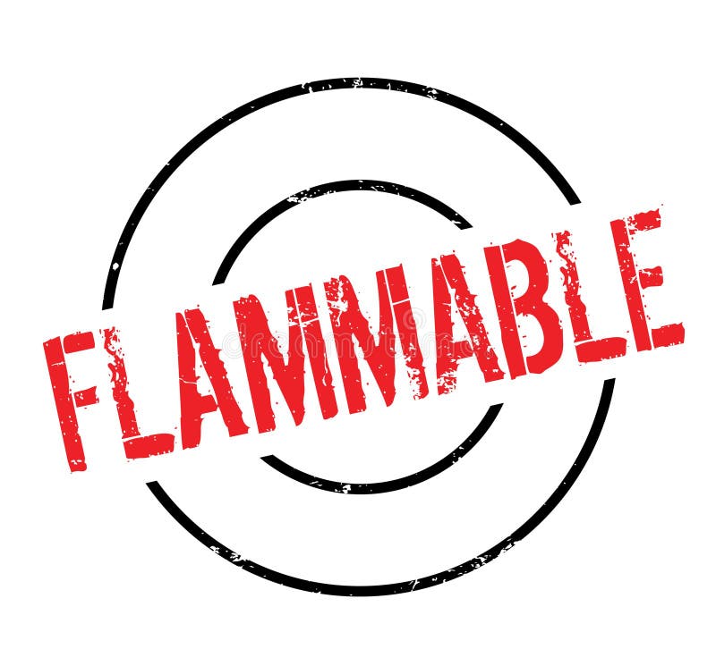 Sello de goma inflamable ilustración del vector. Ilustración de ...