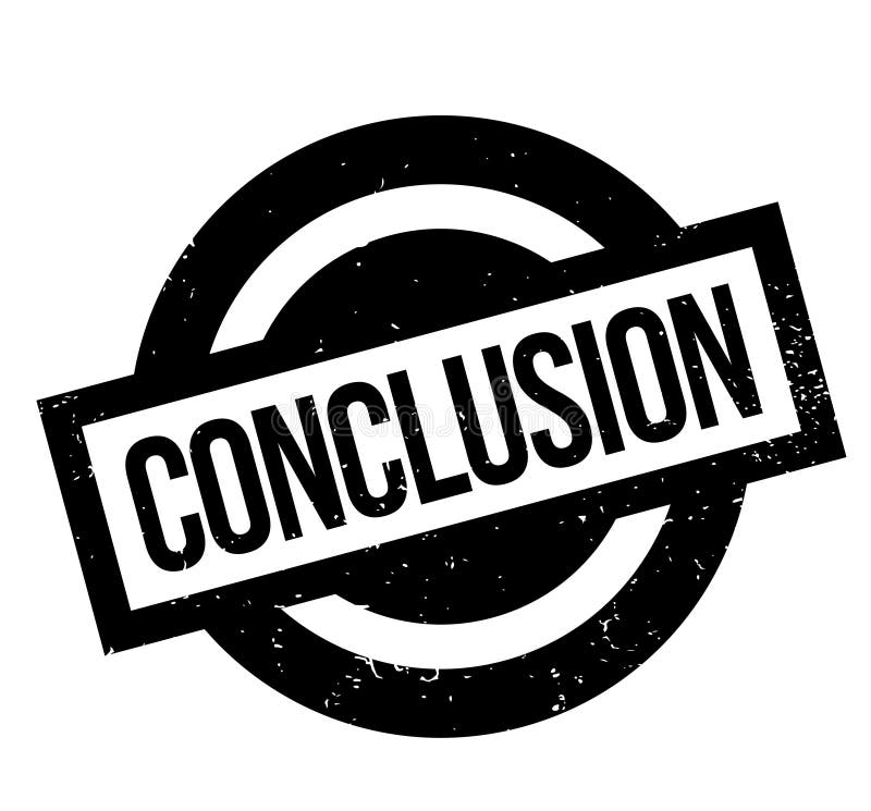 Sello De La Conclusión En Blanco Ilustración del Vector - Ilustración de evaluado, concluya ...